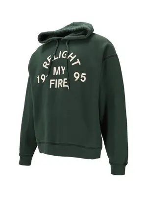 Dsquared2 Logo Printed Drawstring Hoodie - Green