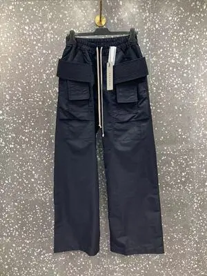 Rick Owens Elasticated Waistband Straight-leg Trousers - Black