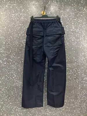 Rick Owens Elasticated Waistband Straight-leg Trousers - Black