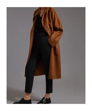 Max Mara Lilia Belted Long-sleeved Coat - Brown