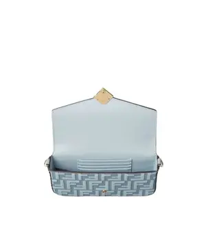 Fendi Monogram Chain Wallet - Blue
