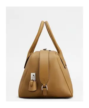 TOD'S Di Logo Debossed Tote Bag - Brown
