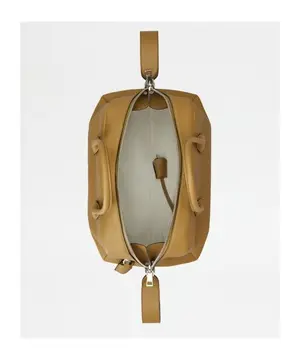 TOD'S Di Logo Debossed Tote Bag - Brown