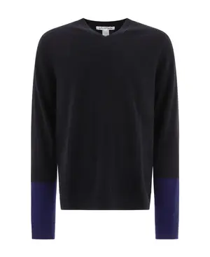 Comme Des Garçons Long Sleeve V-neck Pullover