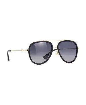 Gucci Aviator Frame Sunglasses - Gray