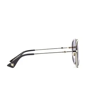 Gucci Aviator Frame Sunglasses - Gray