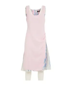 Versace Sleeveless Graphic Print Dress - Pink
