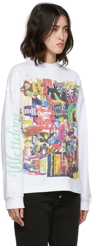 We11Done Graphic-print Long-sleeve T-shirt