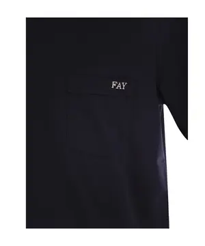 FAY Pocket Crew Neck T-shirt