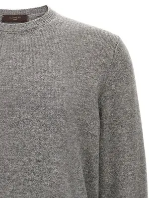 ZANONE Crewneck Knitted Jumper With Cuffed Sleeves - Grey