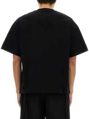 JIL SANDER Logo Printed Crewneck T-shirt - Black
