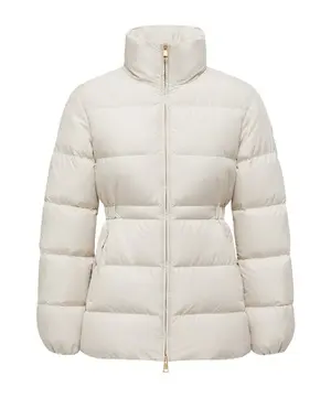 Moncler Brossette Zip-up Puffer Jacket - Ivory