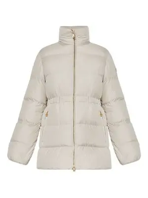 Moncler Brossette Zip-up Puffer Jacket - Ivory