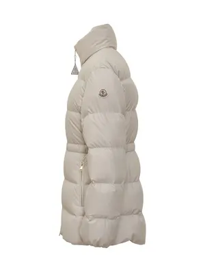 Moncler Brossette Zip-up Puffer Jacket - Ivory