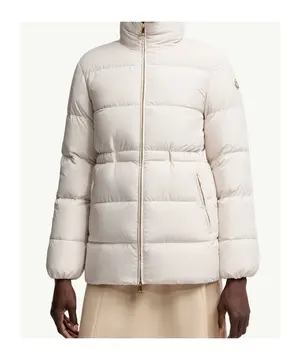 Moncler Brossette Zip-up Puffer Jacket - Ivory