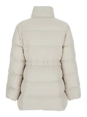 Moncler Brossette Zip-up Puffer Jacket - Ivory