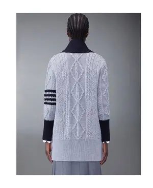 Thom Browne 4-bar Stripe" Shawl Collar Cardigan