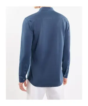 FAY French Collar Logo Shirt
