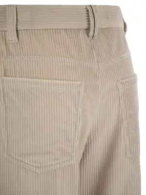 Brunello Cucinelli Pleated Corduroy Trousers