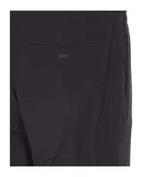 Herno Straight-leg Drawstring Trousers With Pleats - Black
