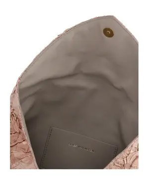 Dries Van Noten Chain Linked Ruched Shoulder Bag - Pink
