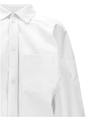 Balenciaga Collared Long-sleeve Shirt With Embroidered Logo