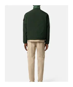 Stone Island Logo Patch Stand Collar Jacket