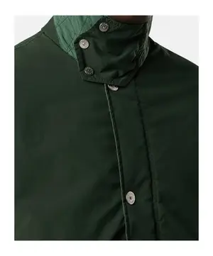 Stone Island Logo Patch Stand Collar Jacket