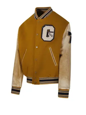 GOLDEN GOOSE Logo Patch Bomber Jacket