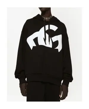 Dolce & Gabbana Dg Logo Print Hoodie