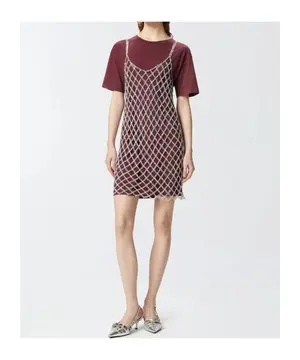 Pinko Sequin Embellished T-shirt Dress