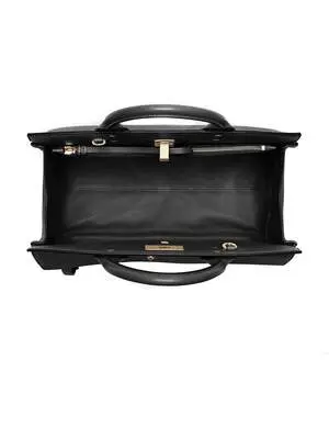 FERRAGAMO Gancini Buckle Handbag - Black