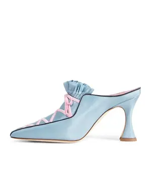 Manolo Blahnik Slim Square-toe High-heeled Sandals