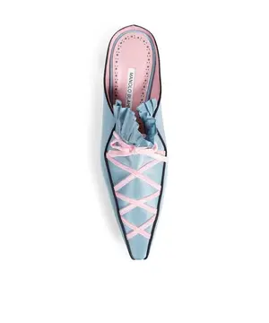 Manolo Blahnik Slim Square-toe High-heeled Sandals