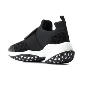ROGER VIVIER Viv' Run Covered Buckle Sneakers - Black