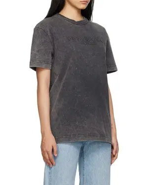 Alexander Wang Embossed Logo Crewneck T-shirt