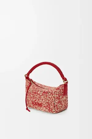 Loewe Cala Mini Bag In Melange Raffia