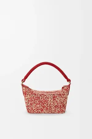 Loewe Cala Mini Bag In Melange Raffia