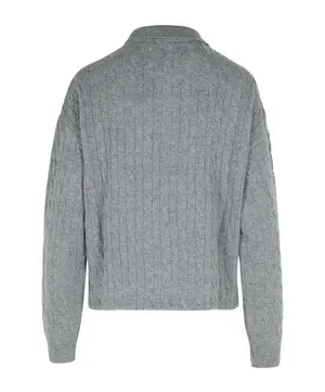 Polo Ralph Lauren Pony Embroidered Cable-knit Polo Shirt