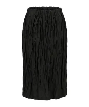 TOTEME Toteme Crinkled Midi Skirt Black