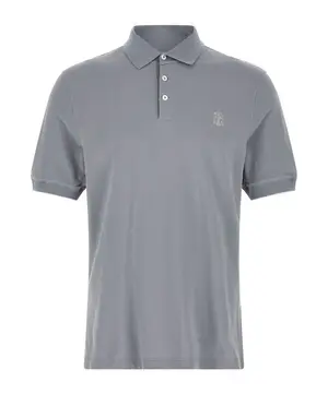 Brunello Cucinelli Logo Detailed Short Sleeved Polo Shirt - No