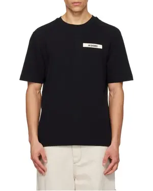 Jacquemus The Gros Grain Crewneck T-shirt - Black