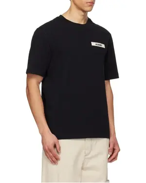 Jacquemus The Gros Grain Crewneck T-shirt - Black