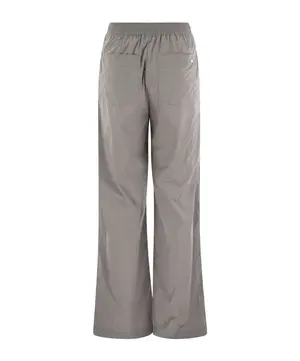 Herno Wide-leg Trousers With Drawstring Waist - Gray
