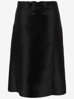 MAISON MARGIELA Drawstring Midi Skirt