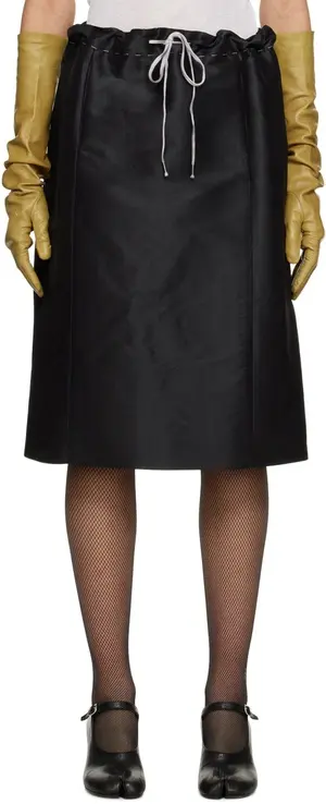 MAISON MARGIELA Drawstring Midi Skirt