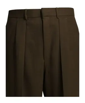 TOM FORD Classic High-waist Pleated Trousers - Brown