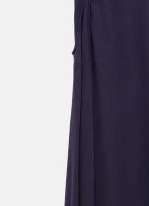 Dries Van Noten Sleeveless Round Neck Maxi Dress With Pleated Details