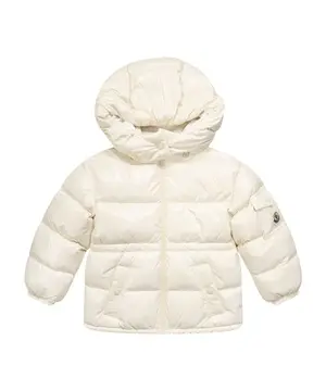 Moncler Quilted Down Jacket With Removable Hood