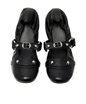 Balenciaga Le City Ballet Flats - Black